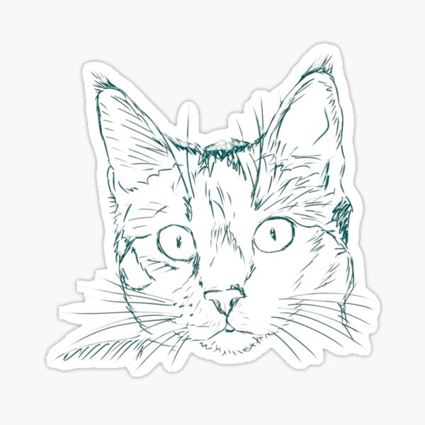 "spoiled cat" Sticker for Sale by AclickVirtual | Redbubble