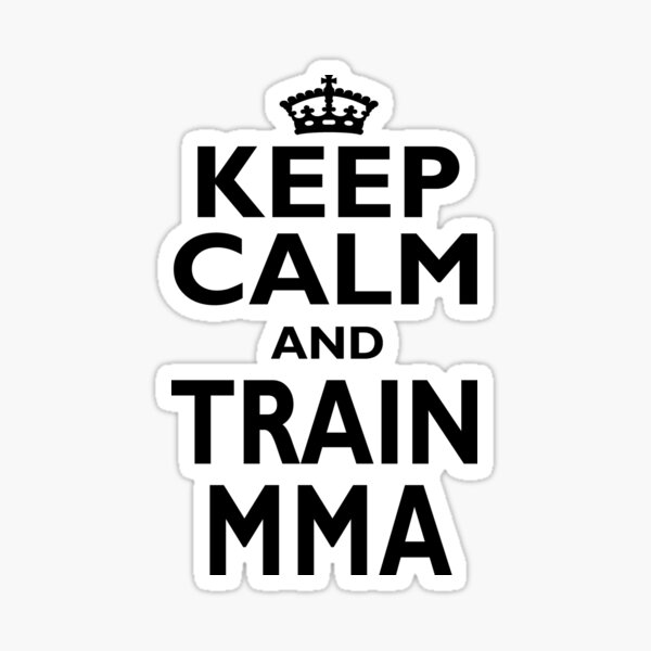 "MMA Fighter Keep Calm Birthday" Sticker for Sale by smily-tees | Redbubble