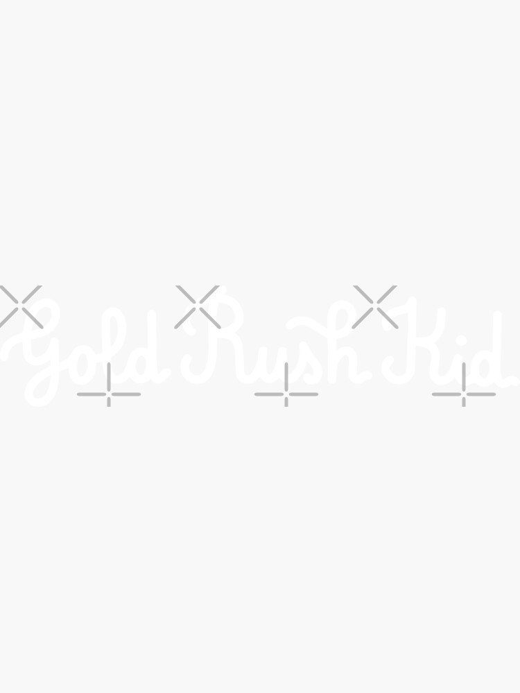 "George Ezra Merch Gold Rush Kid" Sticker for Sale by LoudKaniStore ...