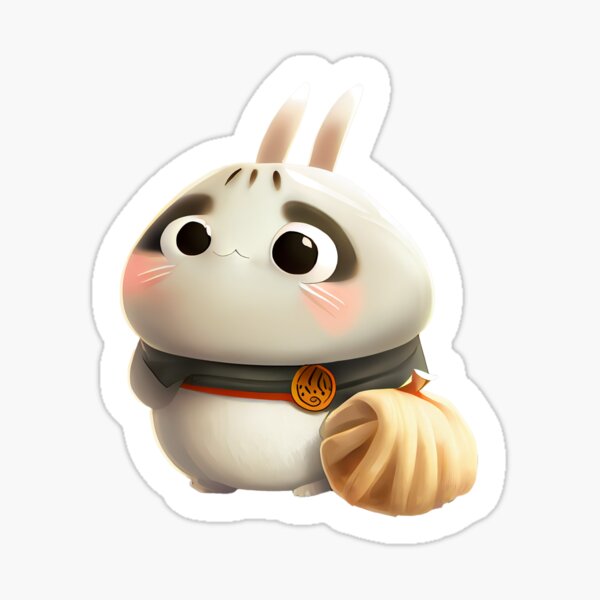 Cute Anime Character With A Dumpling Sticker For Sale By Thetimtastic