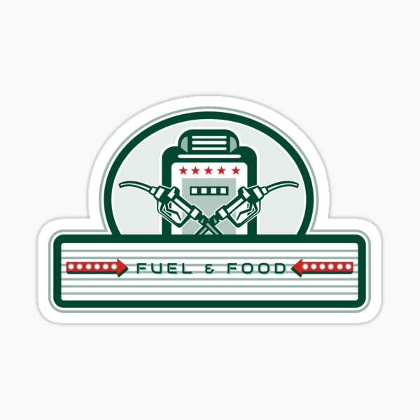 "Crossed Fuel Nozzle Gas Pump Retro" Sticker for Sale by patrimonio ...