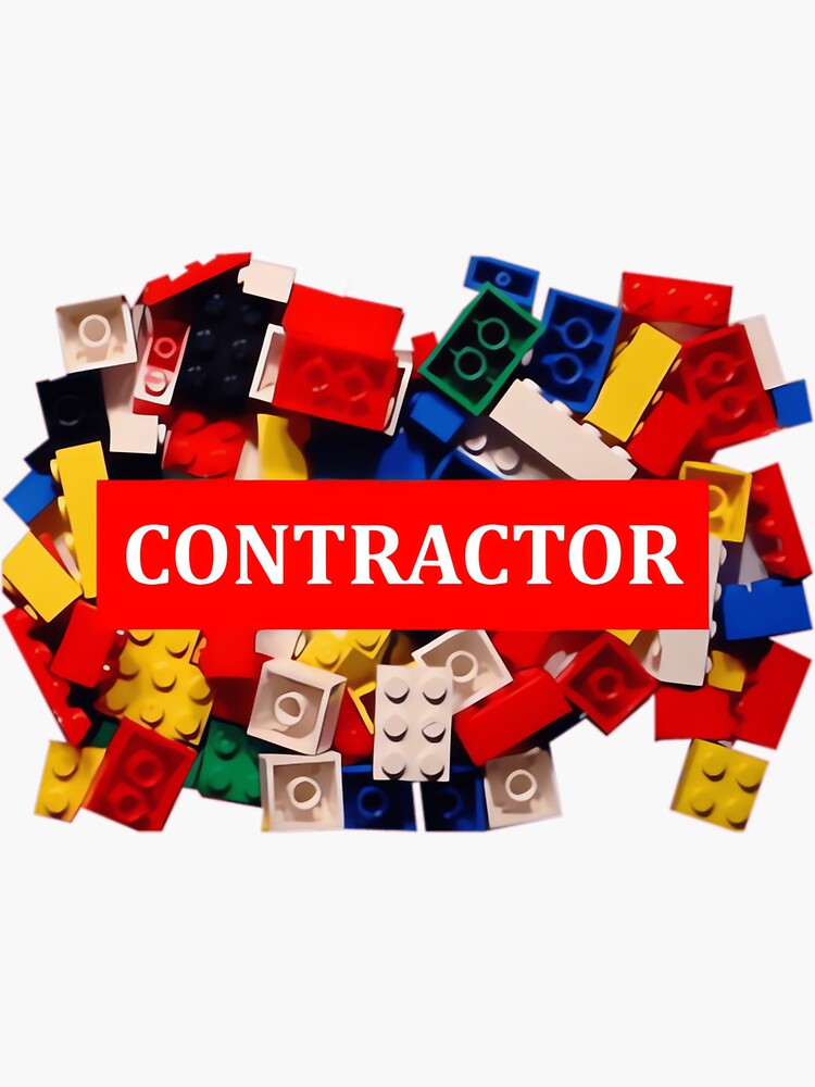"contractor" Sticker for Sale by majafikuura3 | Redbubble