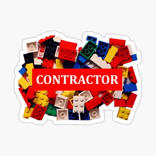 "contractor" Sticker for Sale by majafikuura3 | Redbubble