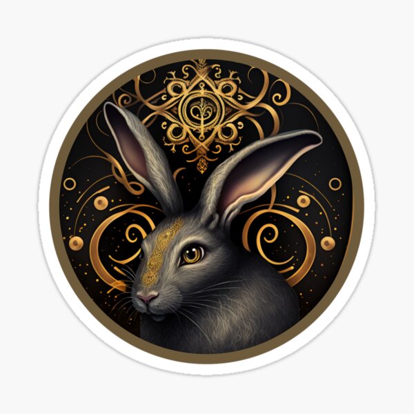 "Royal Rabbit sticker" Sticker for Sale by swangastudio | Redbubble
