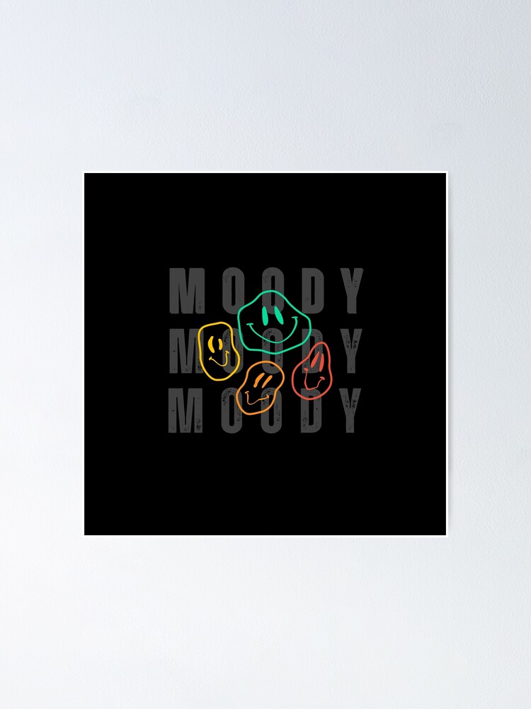 "Moody Smiley Face" Poster for Sale by ColdPhelps | Redbubble