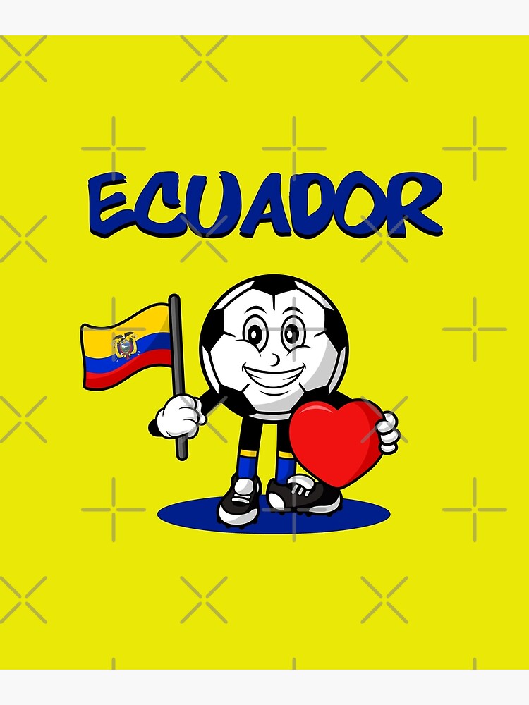 "Cute Ecuador Football Lover Design" Poster for Sale by Salukeart ...