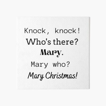 Lámina rígida «toc toc quien esta ahi? María. María quien? María ...