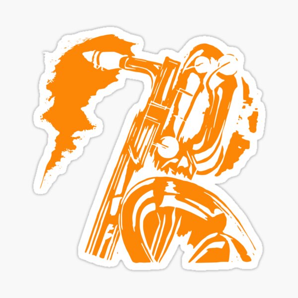 "Baritone Sax Painting" Sticker by CharlieLondon | Redbubble