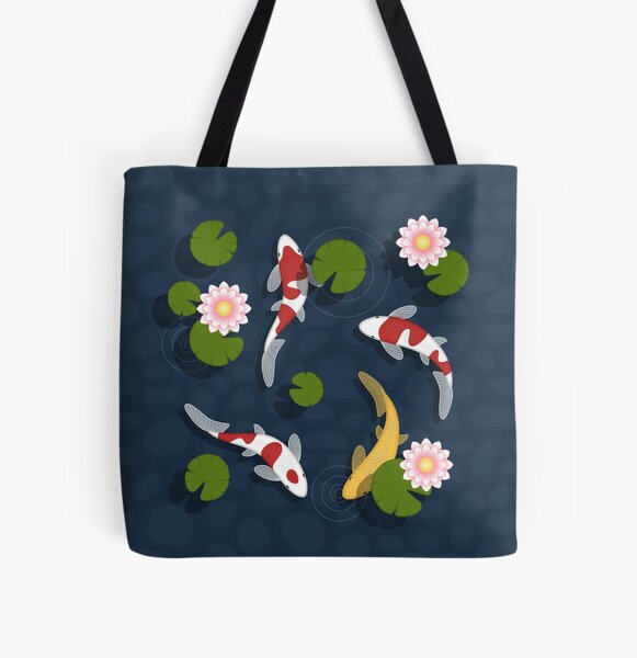 "Japanese Koi Fish Pond" Tote Bag by chibibikun | Redbubble