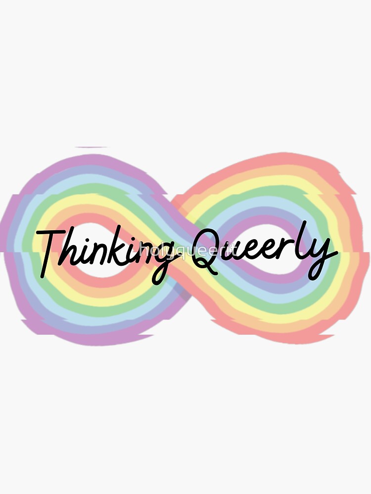 "Thinking Queerly (Neurodivergent Symbol)" Sticker for Sale by ...