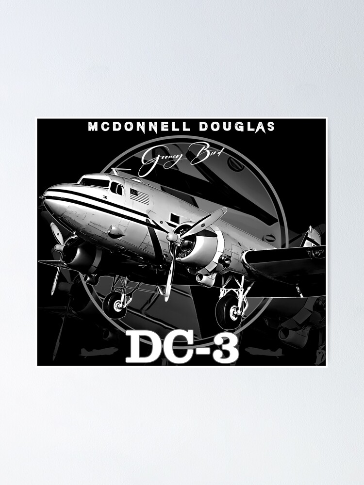 "DC3 Aircraft" Poster for Sale by Aerolovers | Redbubble