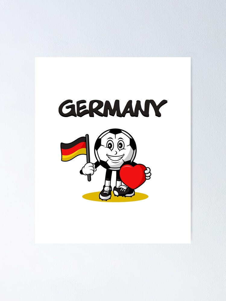 "Cute Germany Football Lover Design" Poster for Sale by Salukeart ...