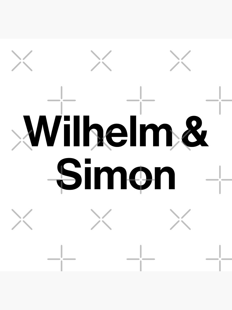 "Wilhelm & Simon" Poster for Sale by heyluckyseven | Redbubble
