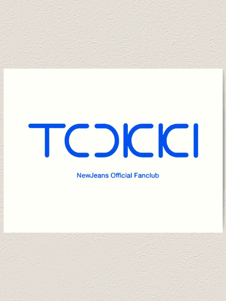 "Tokki NewJeans Official Fanclub logo" Art Print for Sale by krystxllx ...