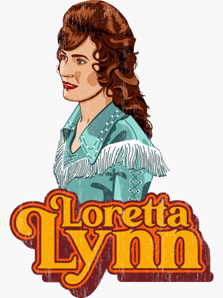 "Loretta Lynn" Sticker for Sale by kacynupeva | Redbubble