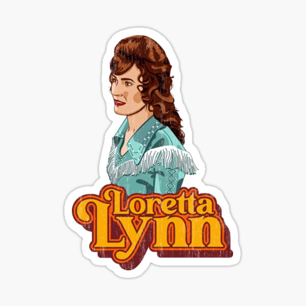 "Loretta Lynn" Sticker for Sale by kacynupeva | Redbubble