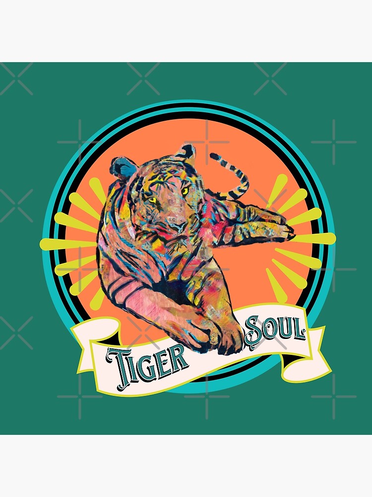 "Big Cat Tiger Soul Collage Art " Poster for Sale by ginaisarty | Redbubble