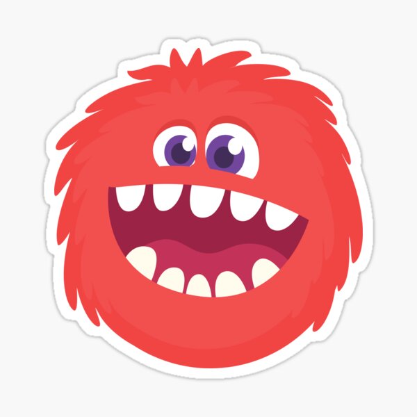 "Round Monster" Sticker for Sale by Sakura69art | Redbubble