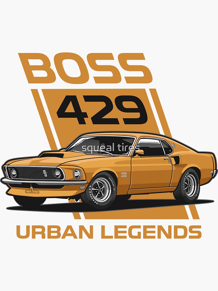 "Mustang Boss 429" Sticker for Sale by haiproject | Redbubble