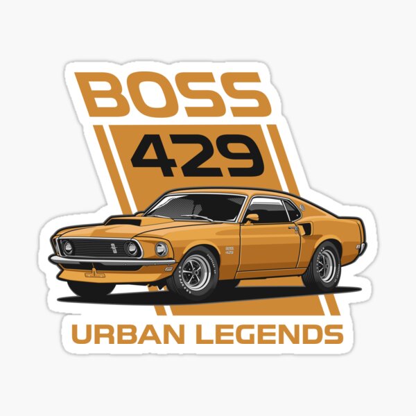 "Mustang Boss 429" Sticker for Sale by haiproject | Redbubble
