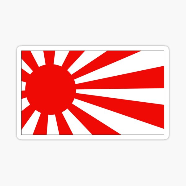 Japanese Rising Sun Stickers | Redbubble