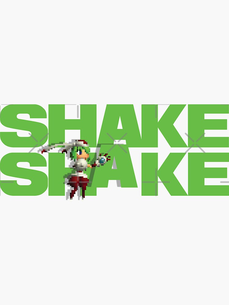"Shake Shake!" Sticker for Sale by Meanime | Redbubble