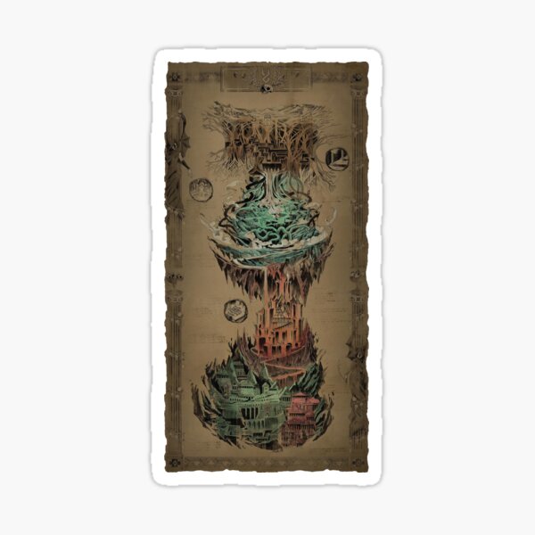 Hades Game Map Of The Underworld Sticker For Sale By Ponchtheowl