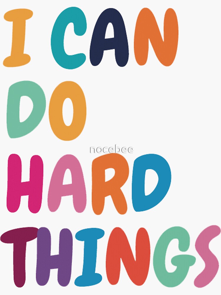 "Copy of I Can Do Hard Things, Printable Wall Art, Inspirational Quote ...