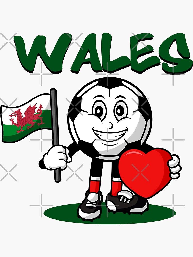 "Cute Wales Football Lover Design" Sticker for Sale by Salukeart ...