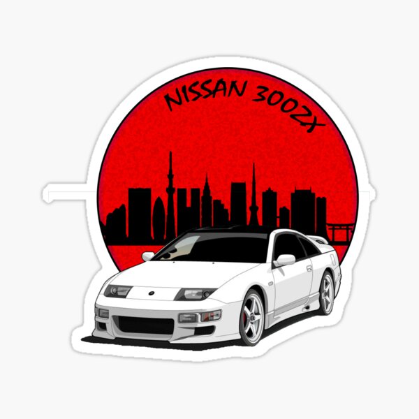 "Nissan 300ZX, JDM Car" Sticker for Sale by T-JD | Redbubble