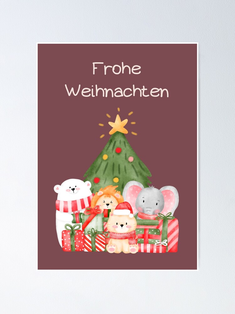 "Frohe Weihnachten, Weihnachtskarte, happy Christmas in German, merry ...