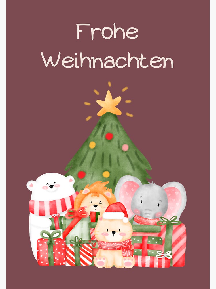"Frohe Weihnachten, Weihnachtskarte, happy Christmas in German, merry ...