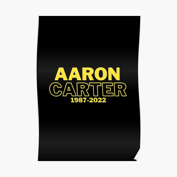 "Aaron Carter" Poster for Sale by Trandiz | Redbubble