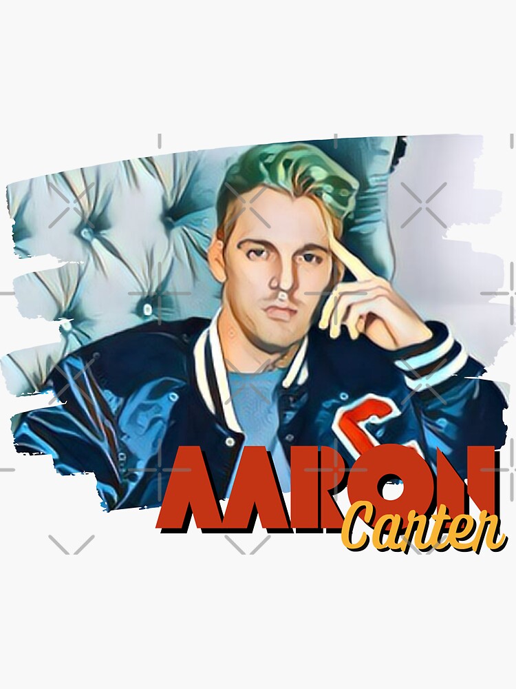 "Aaron Carter" Sticker for Sale by Denel-Arts | Redbubble