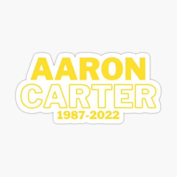 "Aaron Carter" Sticker for Sale by Trandiz | Redbubble