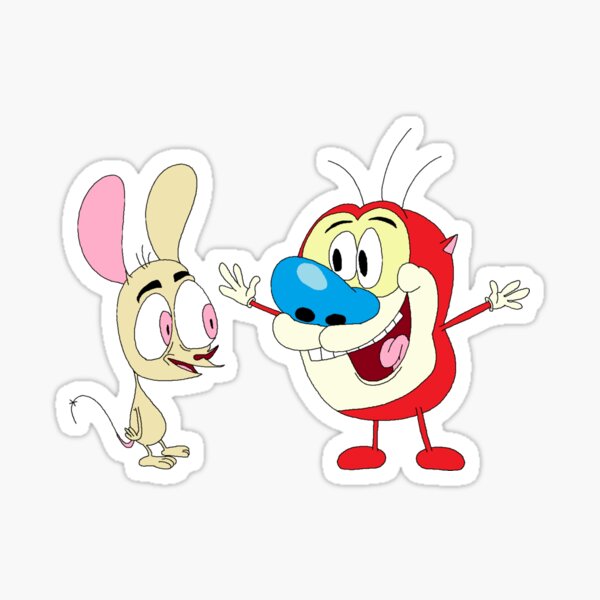 "Ren and Stimpy" Sticker for Sale by M-Pack | Redbubble