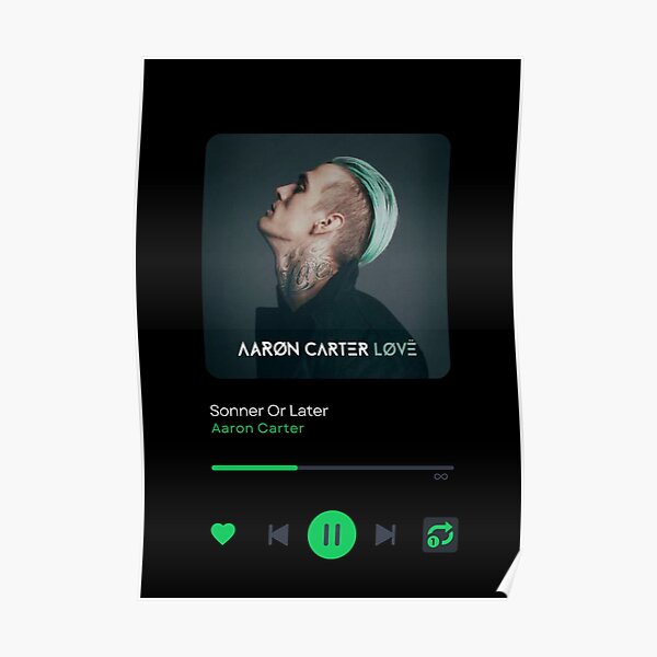 "Aaron Carter" Poster for Sale by Trandiz | Redbubble