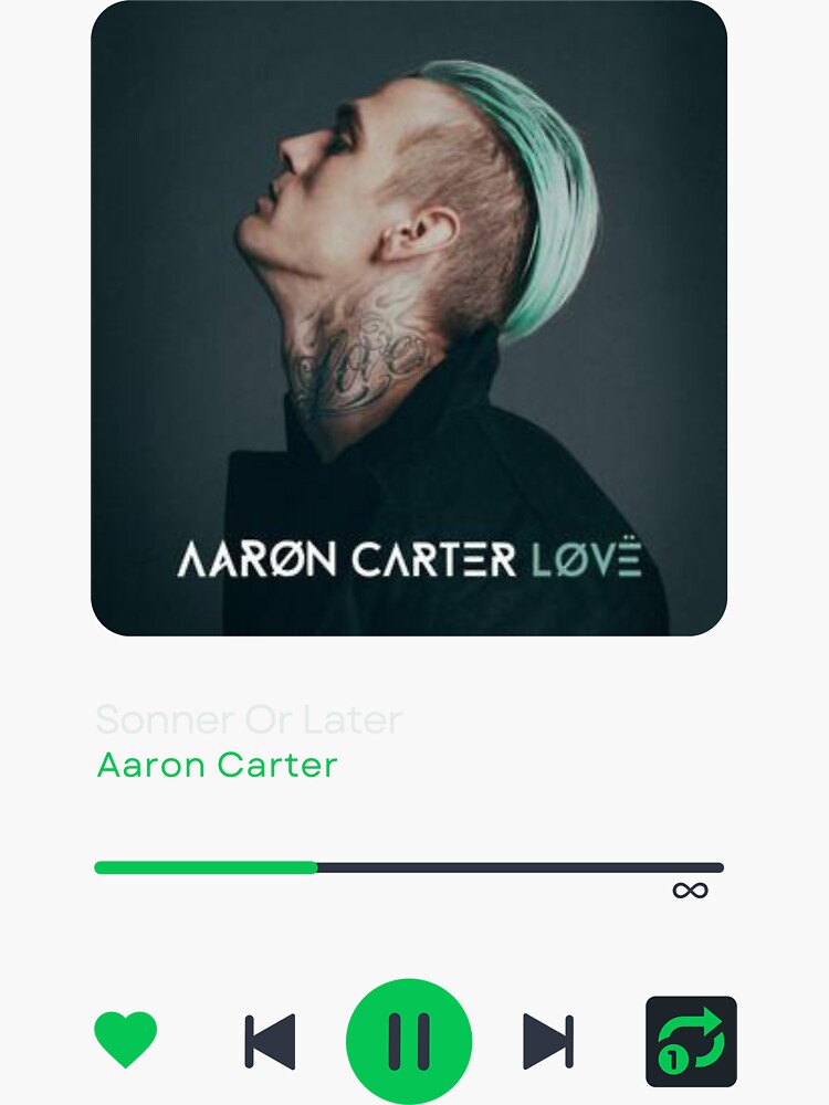 "Aaron Carter" Sticker for Sale by Trandiz | Redbubble