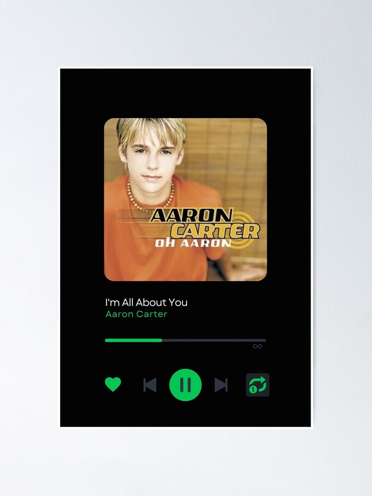 "Aaron Carter" Poster for Sale by Trandiz | Redbubble