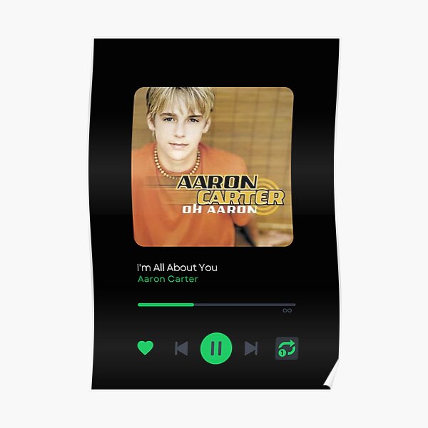 "Aaron Carter" Poster for Sale by Trandiz | Redbubble