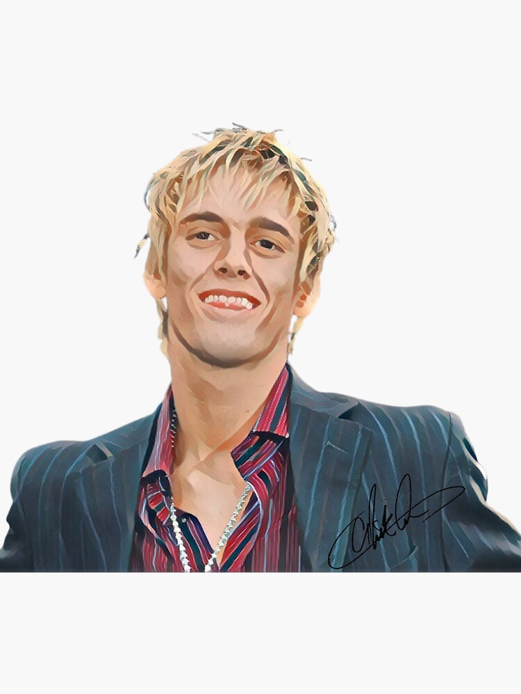 "Aaron Carter" Sticker for Sale by Trandiz | Redbubble