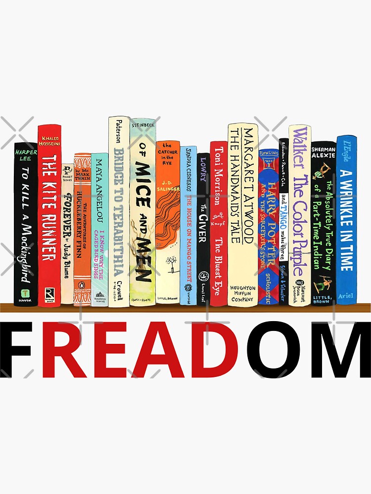 "fREADom Anti Ban Books Freedom To Read Shirt, Ban Guns Not Books, Read ...