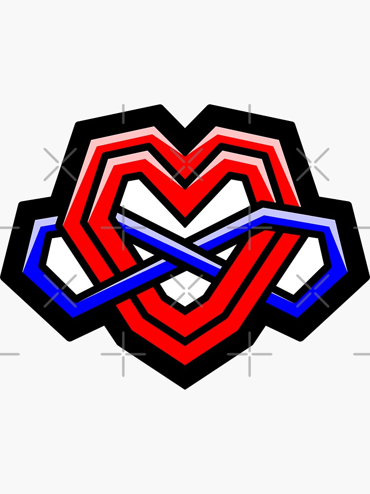 "Polyamorous Pride Infinity Heart Symbol - Polyamory Symbol - Polyamory ...