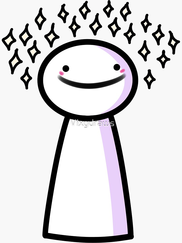 "Dream blob with the stars" Sticker for Sale by Vixydraws | Redbubble