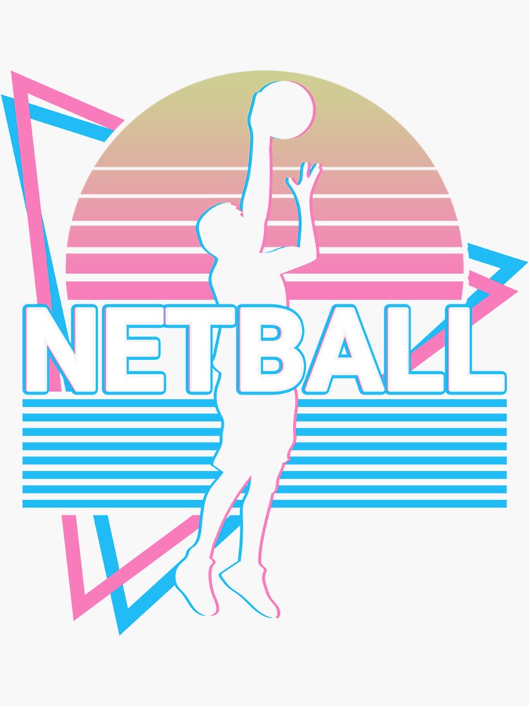 "Netball Retro" Sticker for Sale by jhftudgs6 | Redbubble