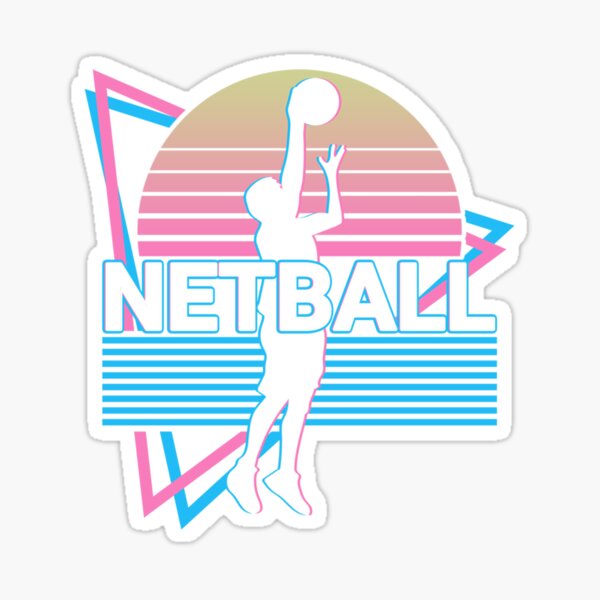"Netball Retro" Sticker for Sale by jhftudgs6 | Redbubble