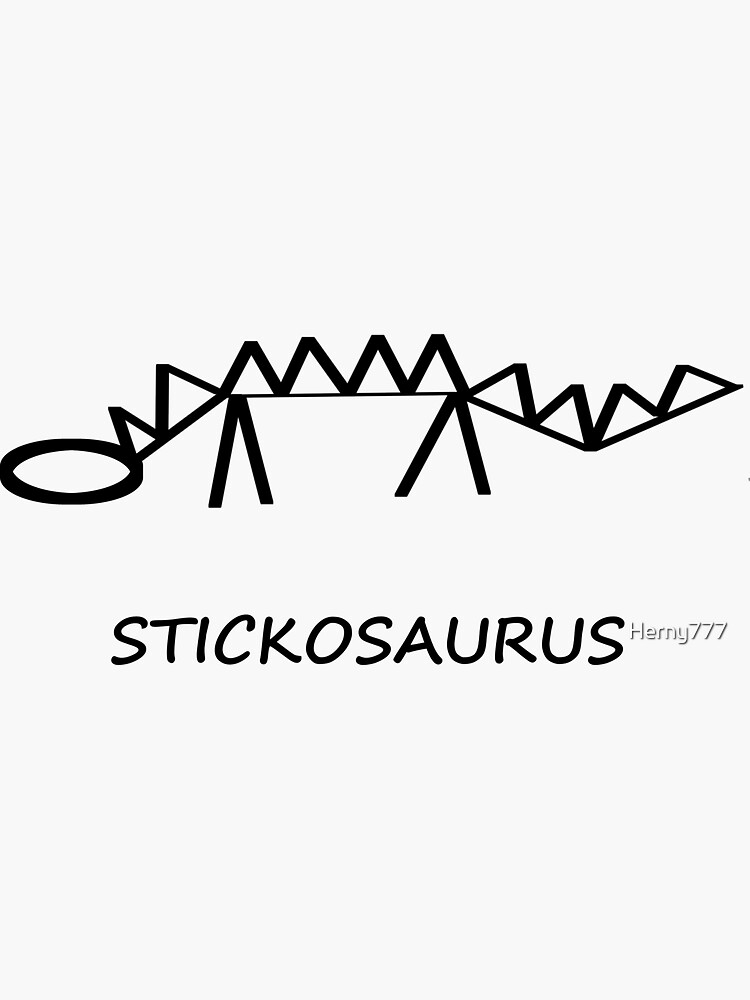 "Stickosaurus" Sticker for Sale by Herny777 | Redbubble