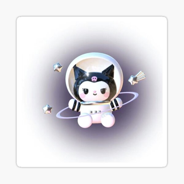 "Cute Purple Star Black Cat Astronaut Kawaii Aesthetic Japanese Acubi ...