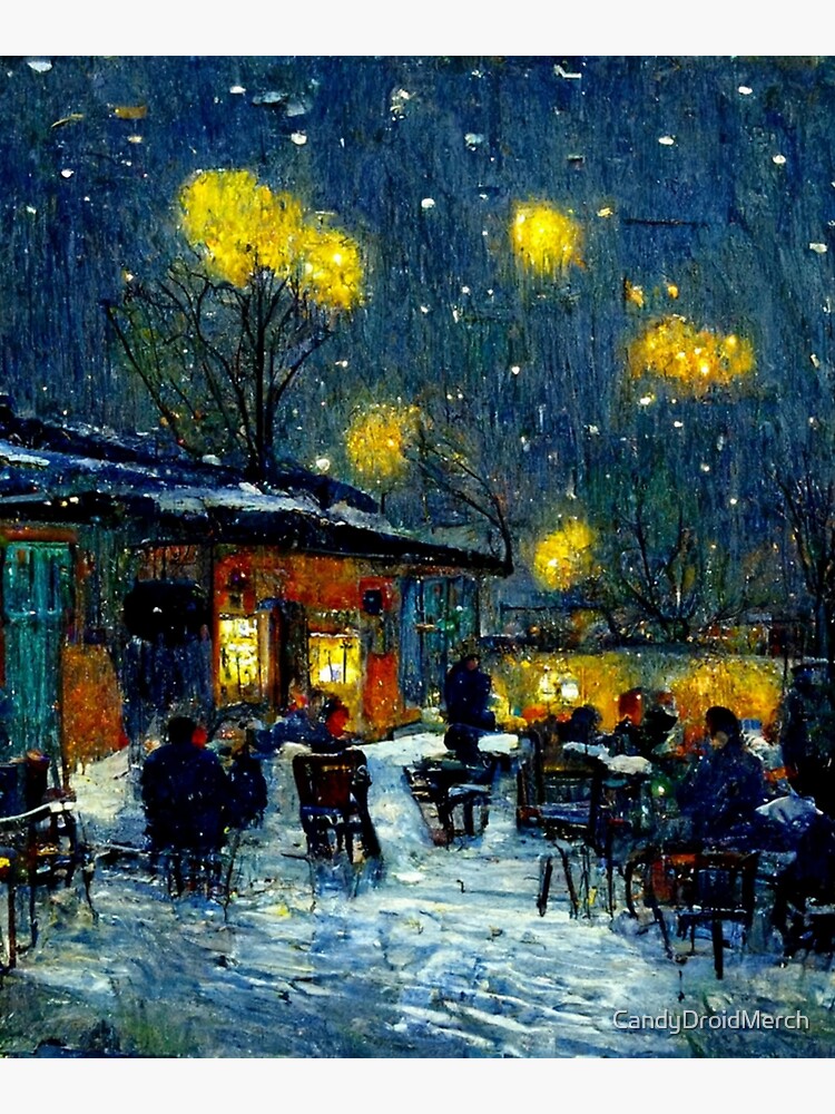 "Van Gogh Christmas Painting Starry Night Remake" Art Print for Sale by ...