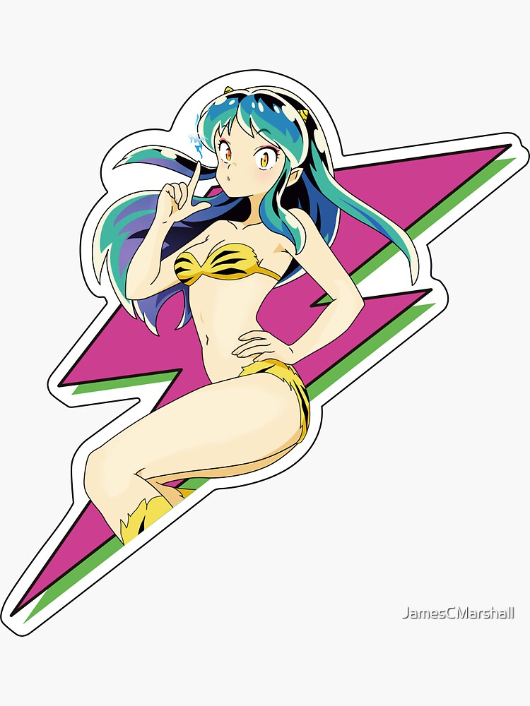 "Urusei Thunder" Sticker for Sale by JamesCMarshall | Redbubble